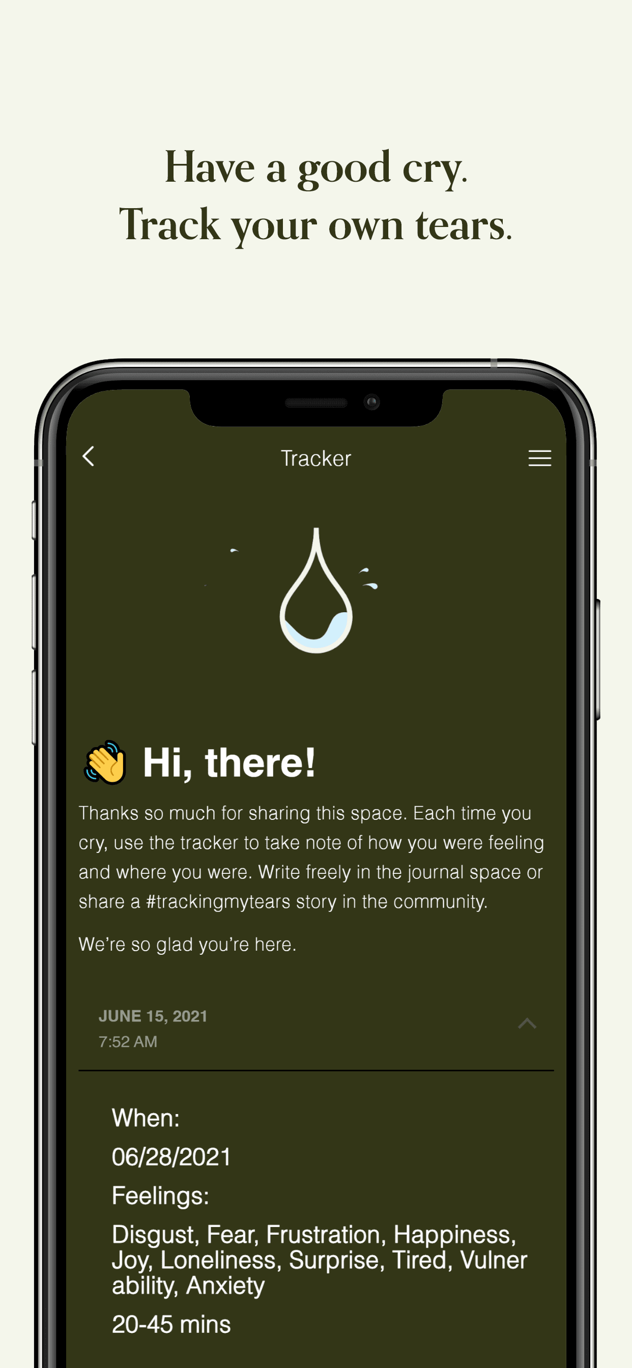 Tracking My Tears — Buildfire